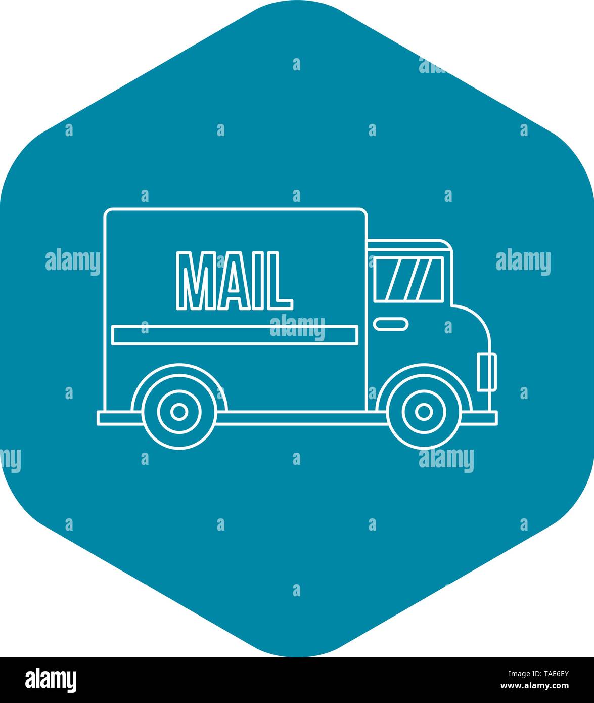 Post car icon, outline style Stock Vector Image & Art - Alamy