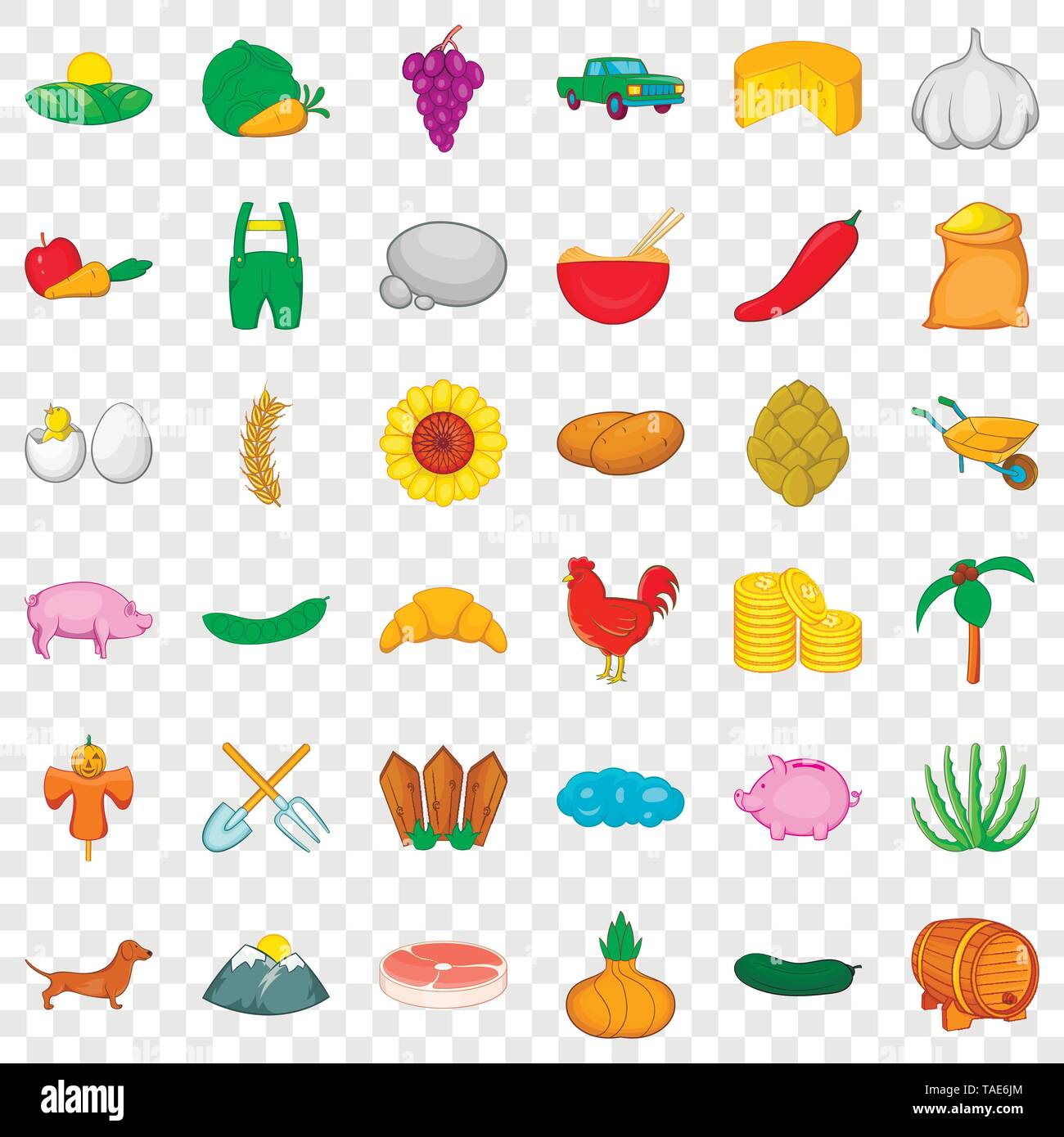 Shovel icons set, cartoon style Stock Vector Image & Art - Alamy