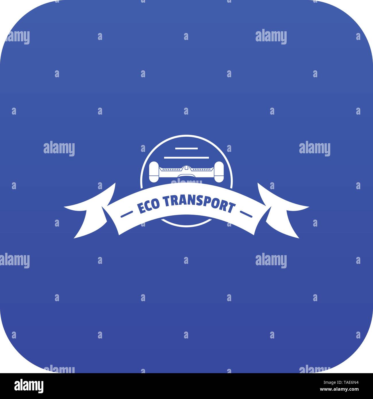 Eco gyro scooter icon blue vector Stock Vector Image & Art - Alamy