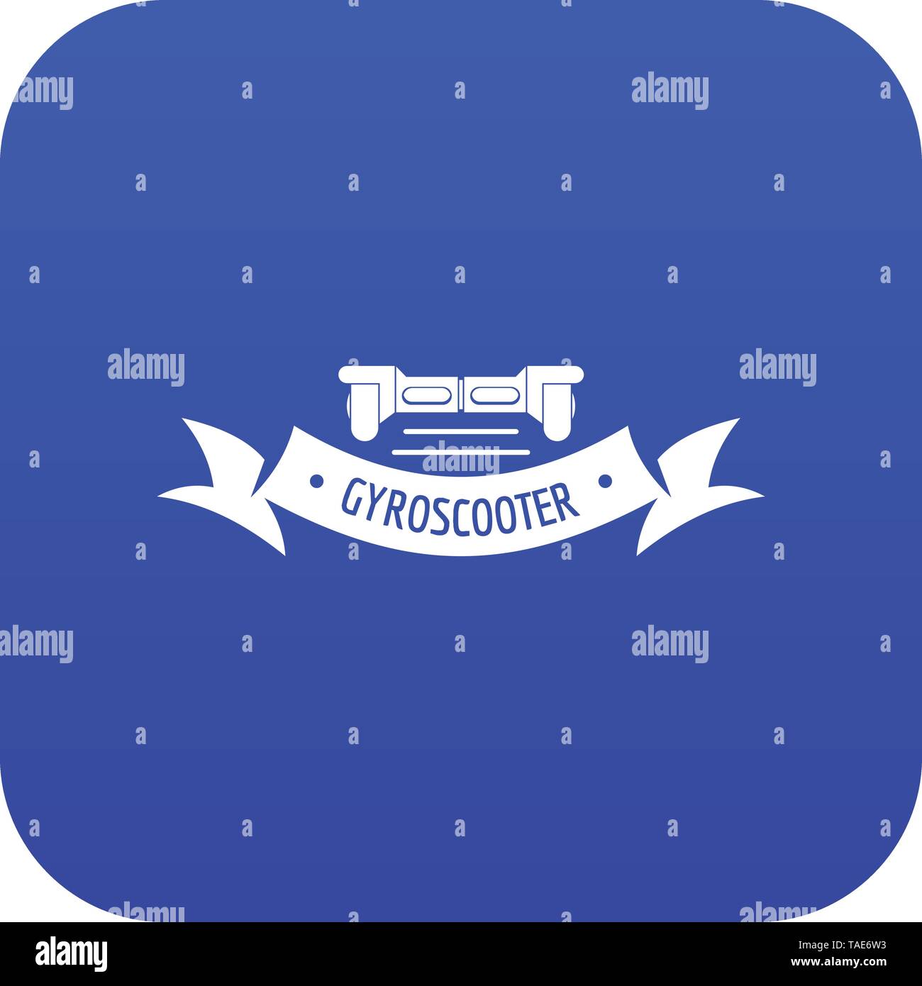 Power gyro scooter icon blue vector Stock Vector Image & Art - Alamy