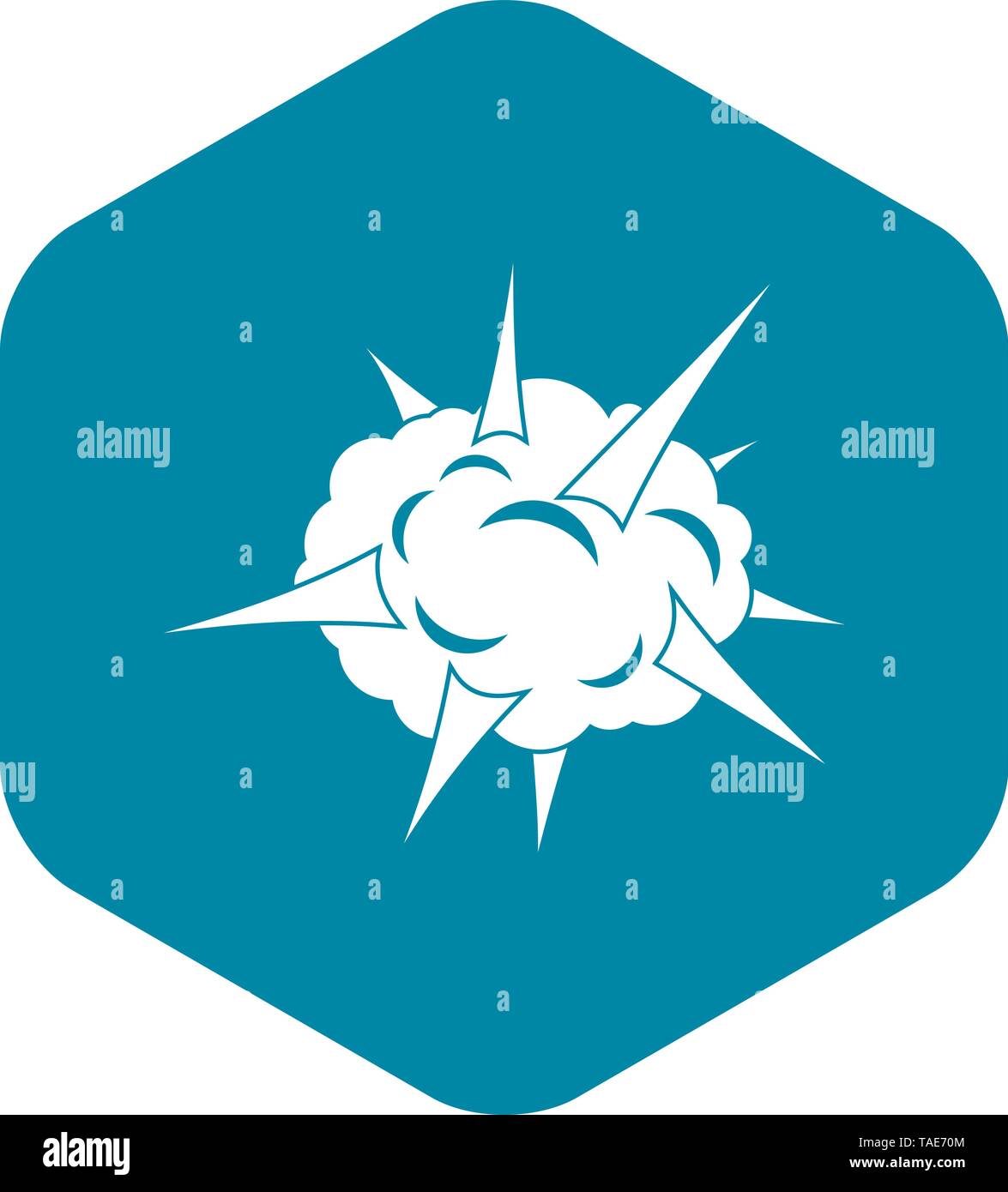 Power explosion icon, simple style Stock Vector Image & Art - Alamy