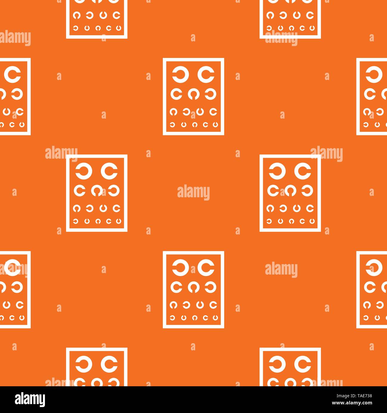 Ophthalmology Tablet Pattern Vector Orange Stock Vector Image And Art Alamy