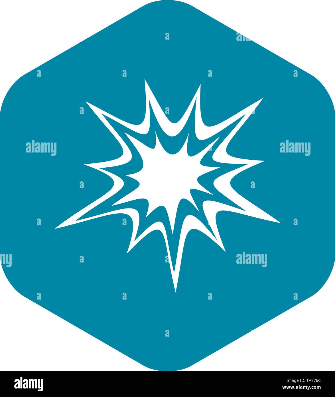 Heavy explosion icon, simple style Stock Vector Image & Art - Alamy