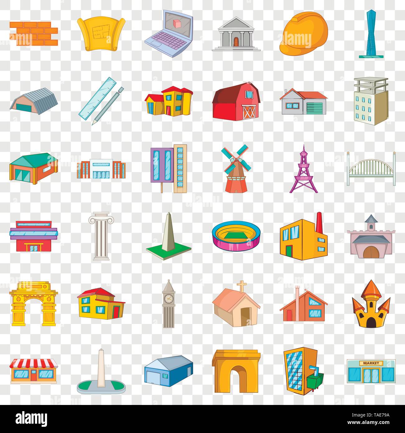 Project icons set, cartoon style Stock Vector Image & Art - Alamy