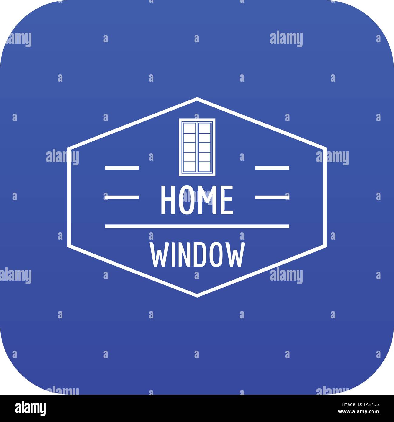 Home window icon blue vector Stock Vector Image & Art - Alamy
