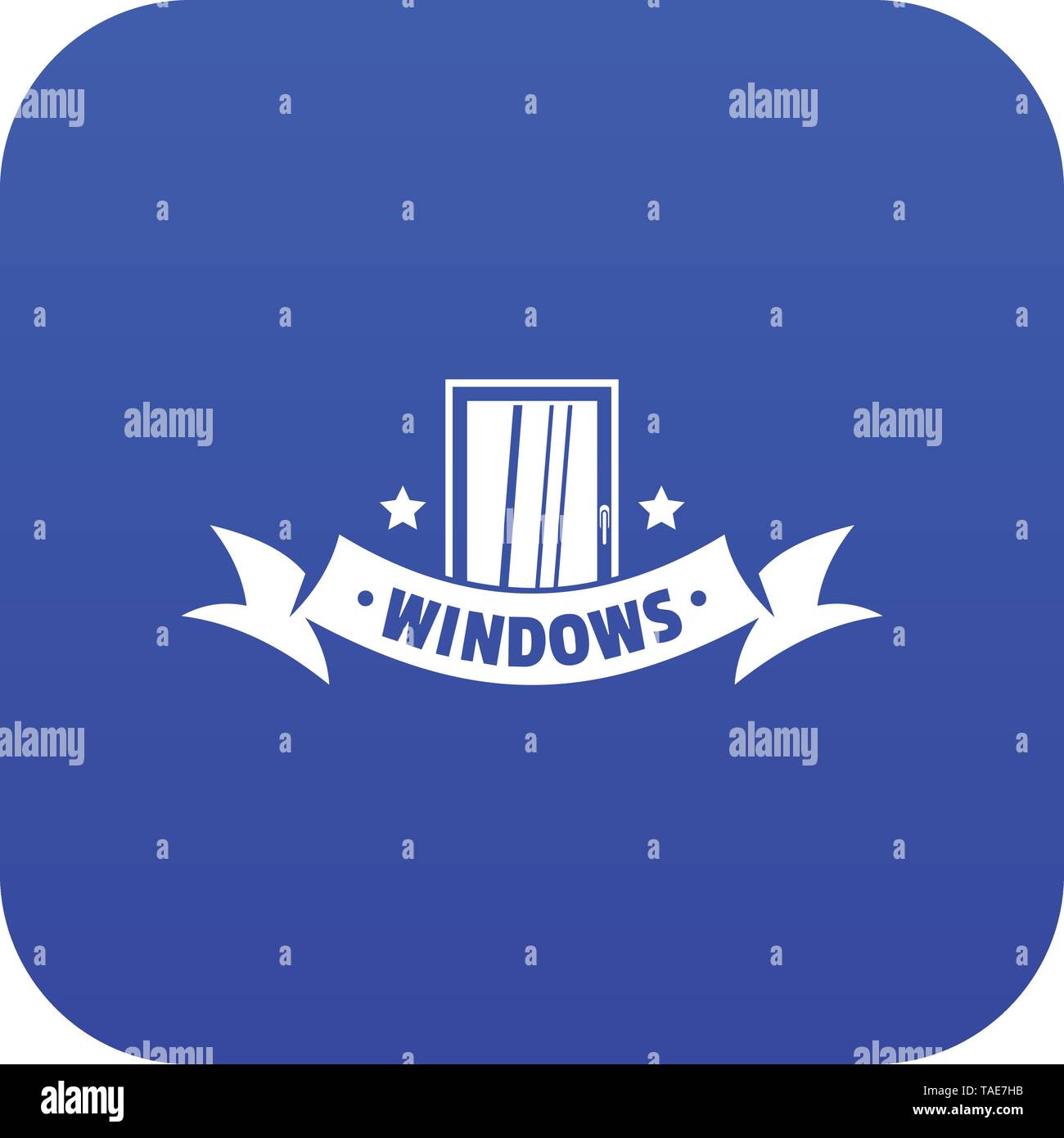 Exterior emblem icon blue vector Stock Vector Image & Art - Alamy