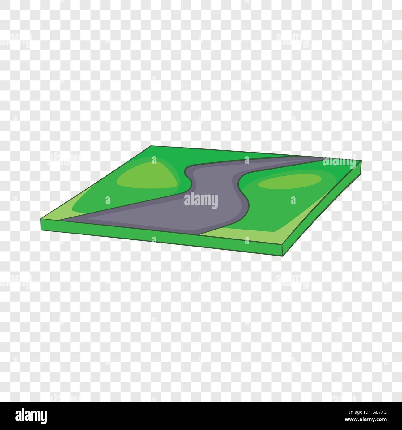 Road icon, cartoon style Stock Vector Image & Art - Alamy