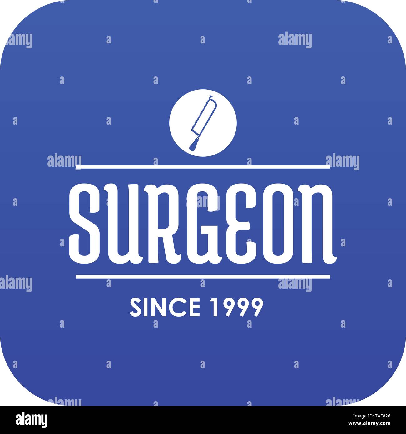 Surgeon icon blue vector Stock Vector Image & Art - Alamy