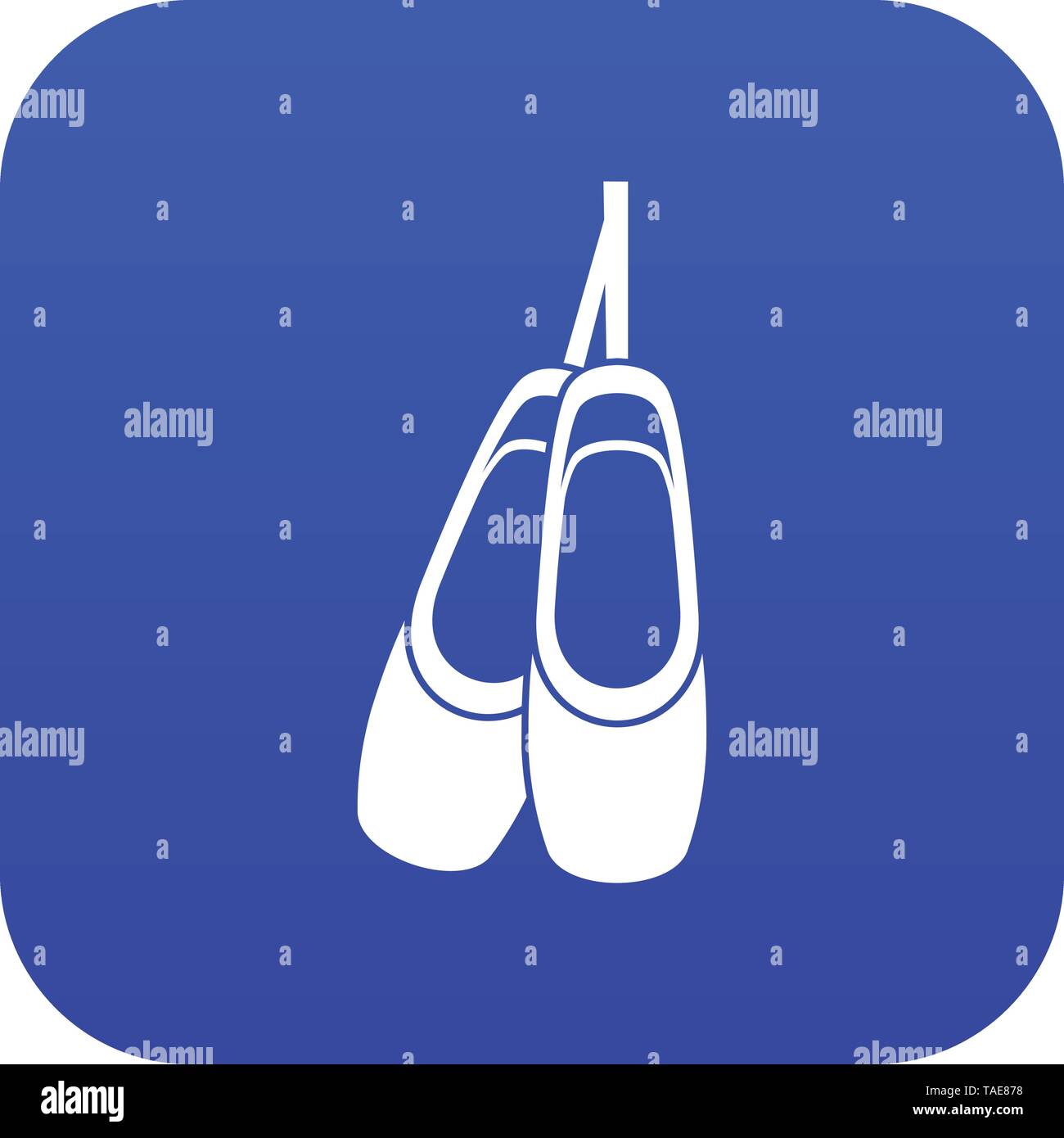 Pointe shoes icon digital blue Stock Vector Image & Art - Alamy