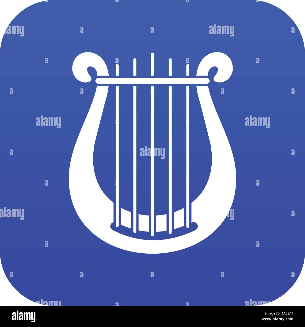 Harp icon digital blue Stock Vector Image & Art - Alamy