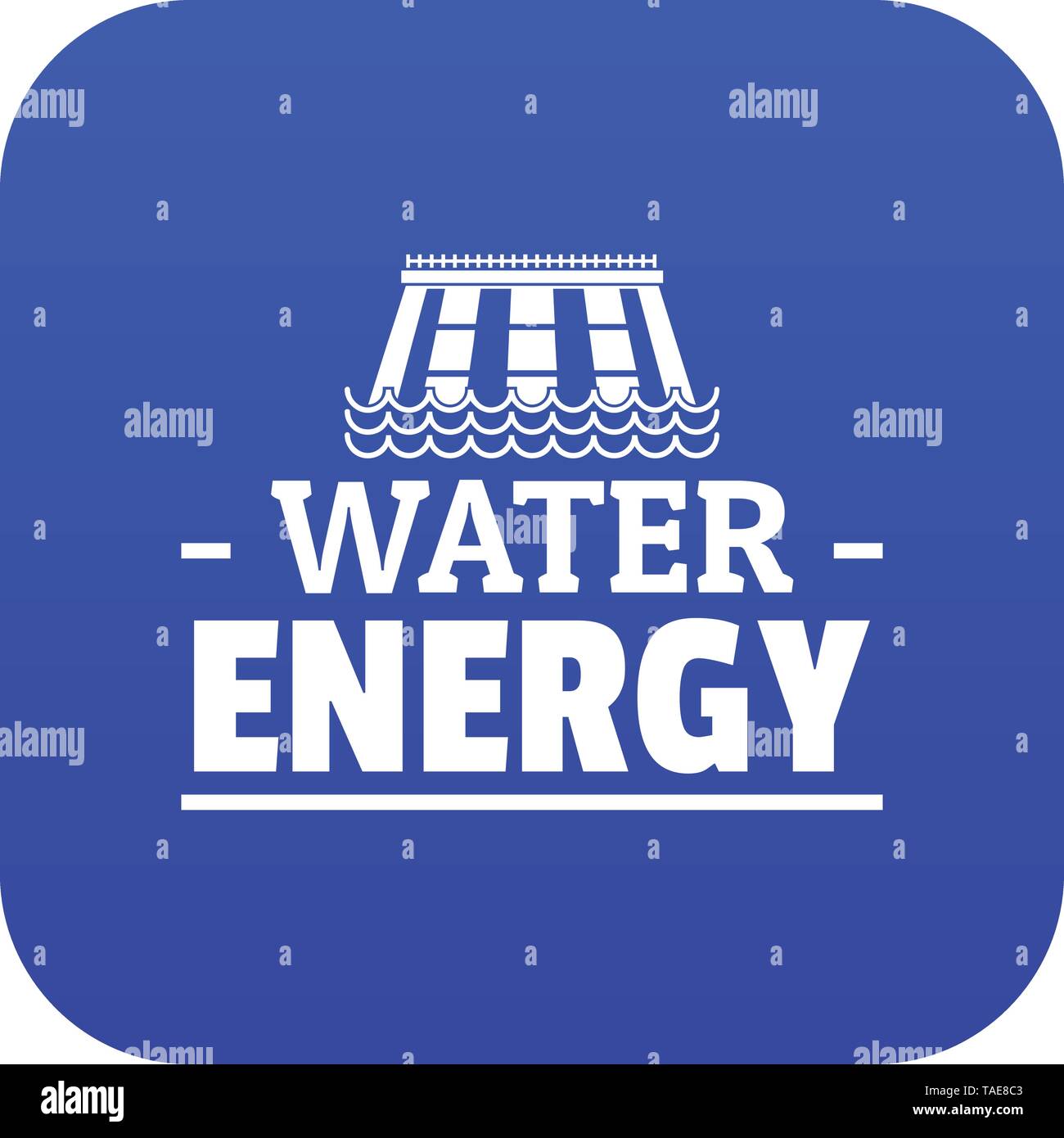Drop water energy icon blue vector Stock Vector Image & Art - Alamy