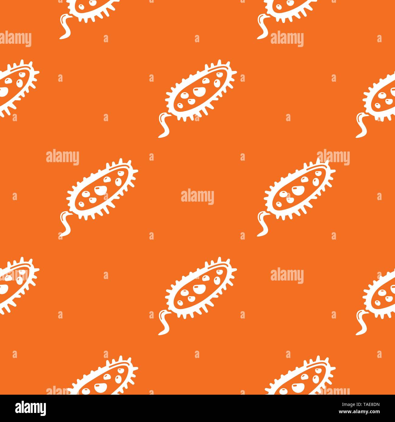 Microbe pattern vector orange Stock Vector Image & Art - Alamy