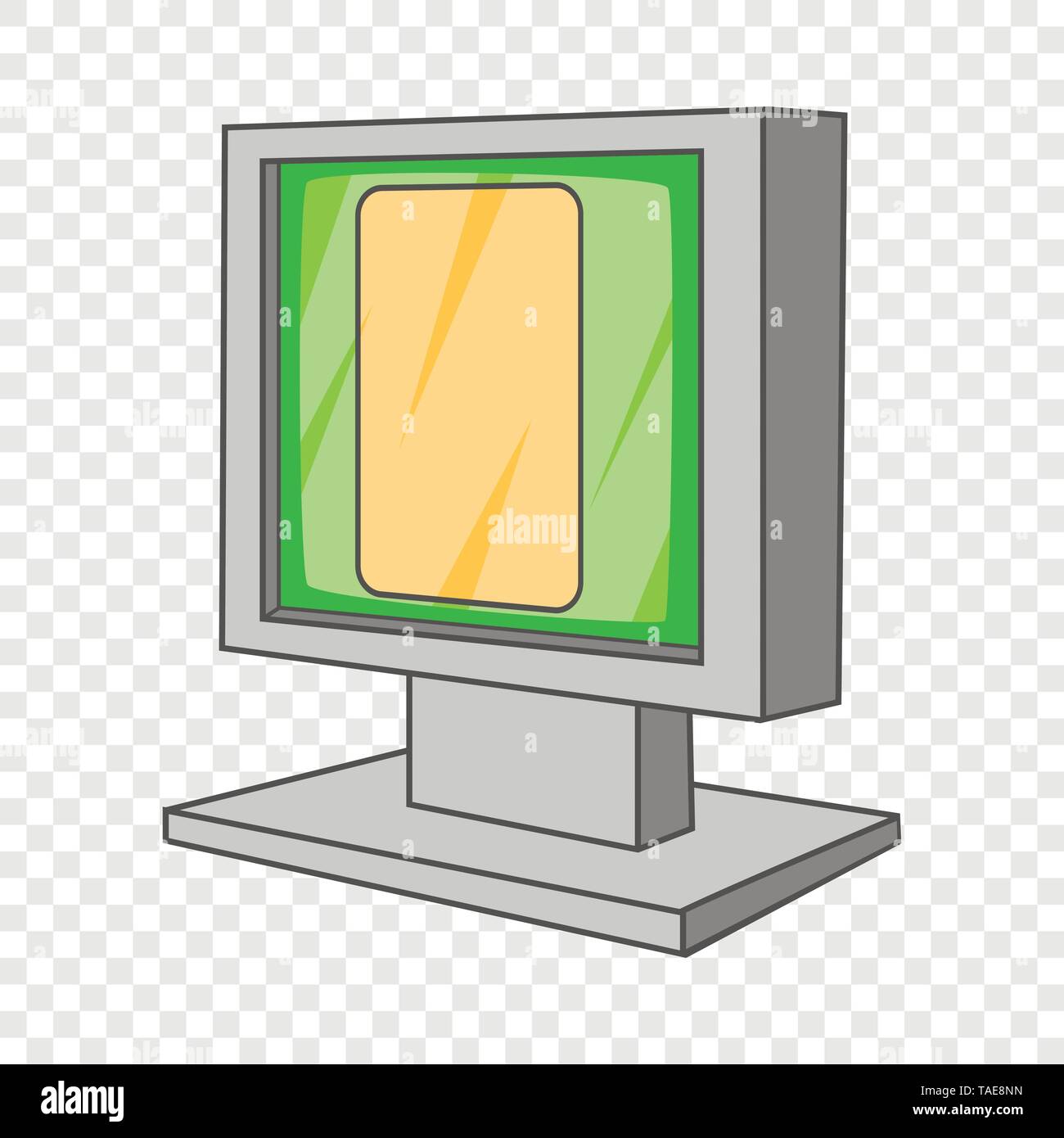 Monitor icon, cartoon style Stock Vector Image & Art - Alamy