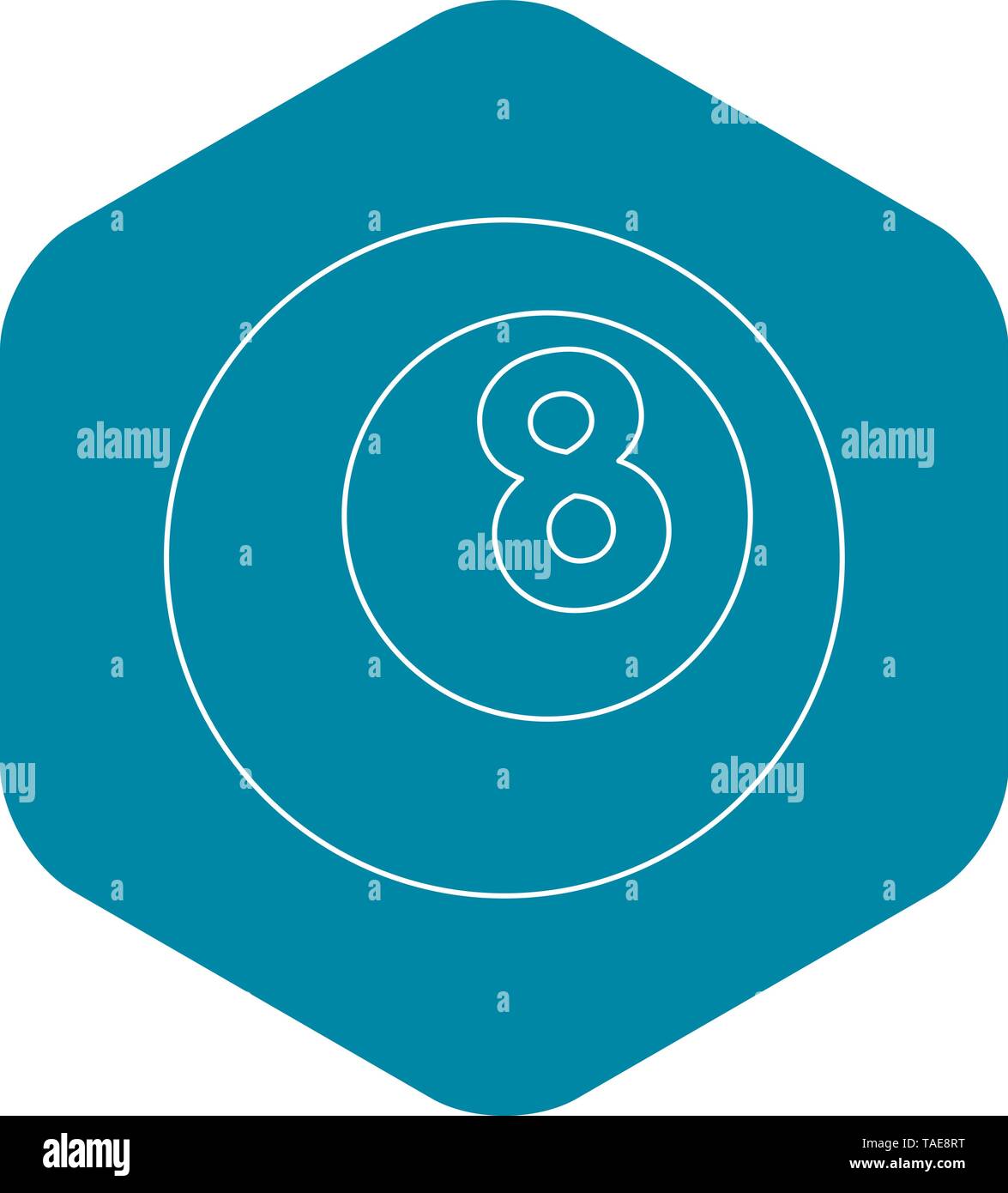 Eight outline shape number hi-res stock photography and images - Alamy