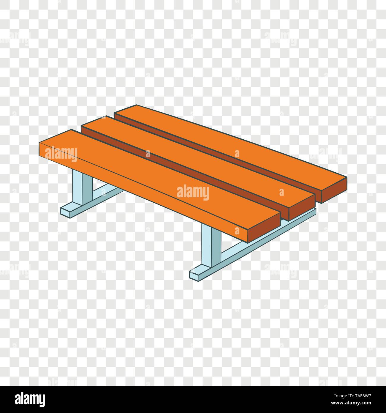 Park bench icon, cartoon style Stock Vector Image & Art - Alamy