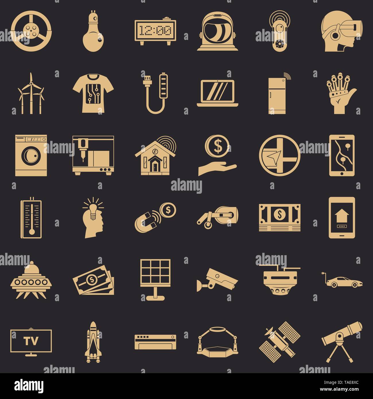 Laptop icons set, simple style Stock Vector Image & Art - Alamy