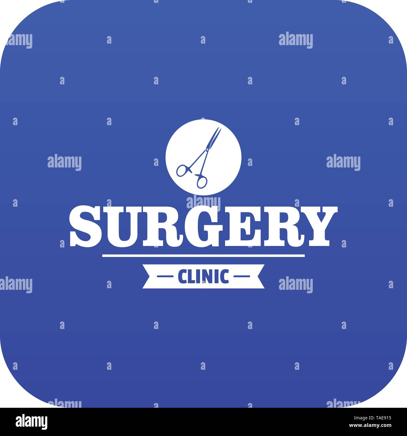 Surgery clinic icon blue vector Stock Vector Image & Art - Alamy