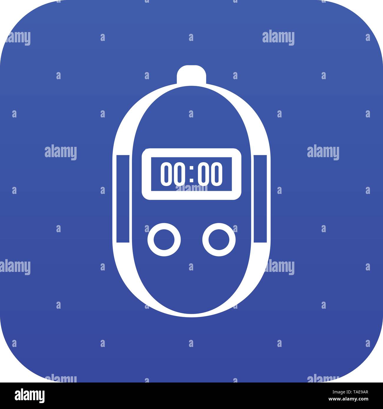 Stopwatch icon digital blue Stock Vector Image & Art - Alamy