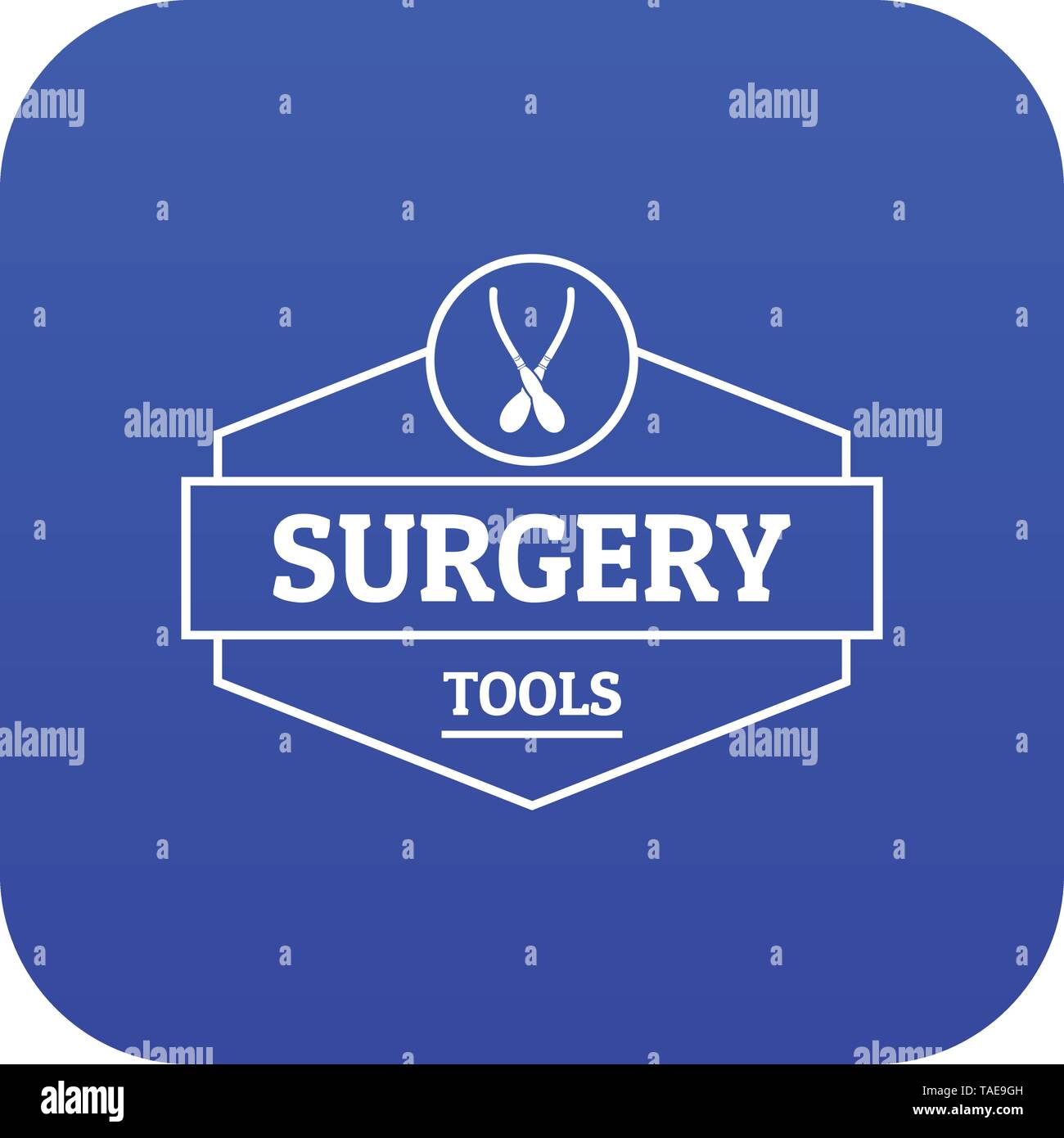 Surgery tool icon blue vector Stock Vector Image & Art - Alamy