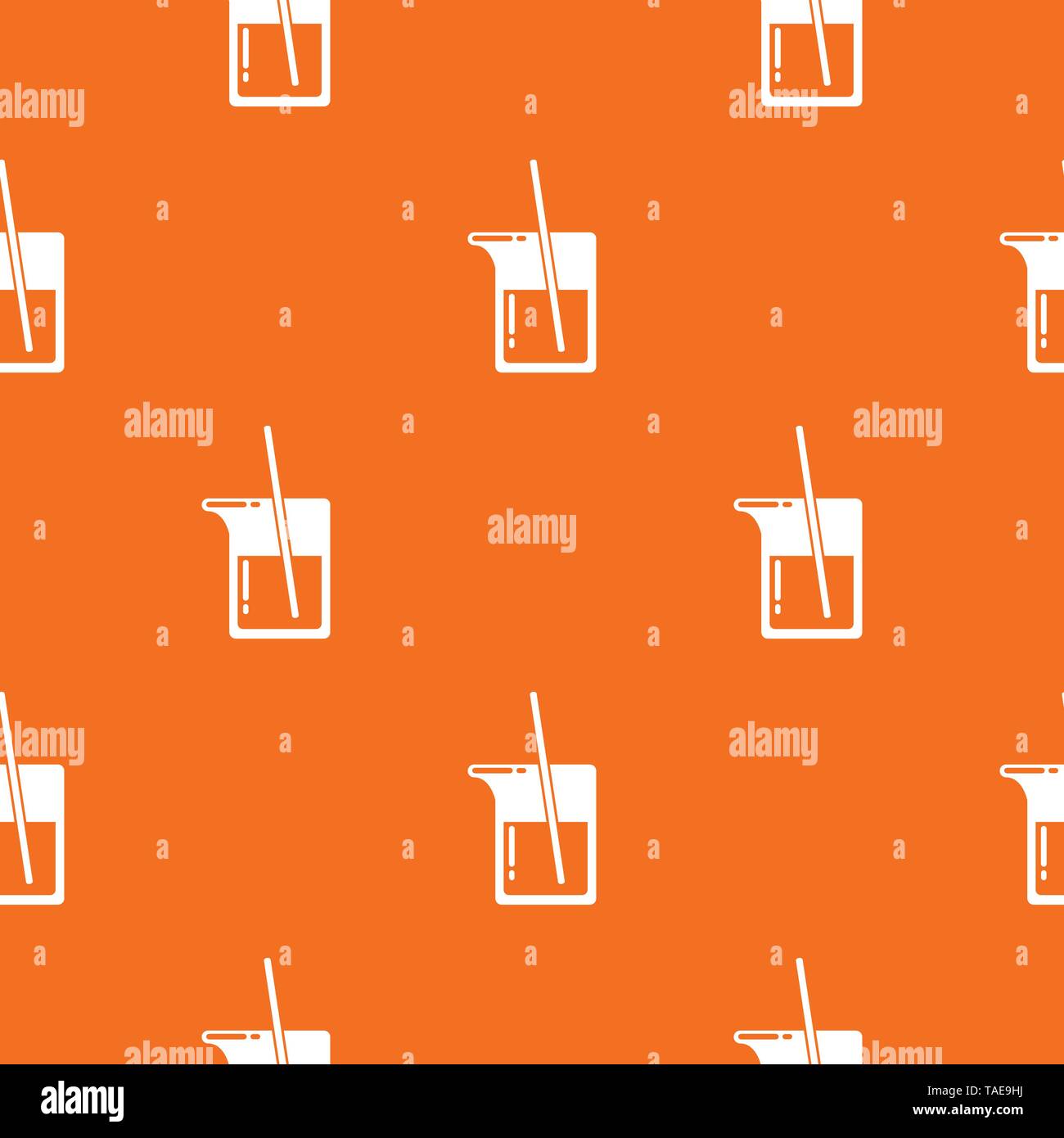 Science flask pattern vector orange Stock Vector Image & Art - Alamy