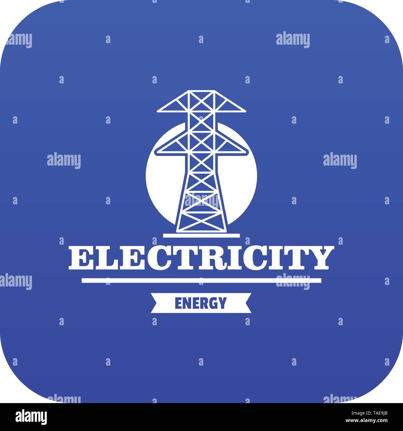 Power station icon blue vector Stock Vector Image & Art - Alamy