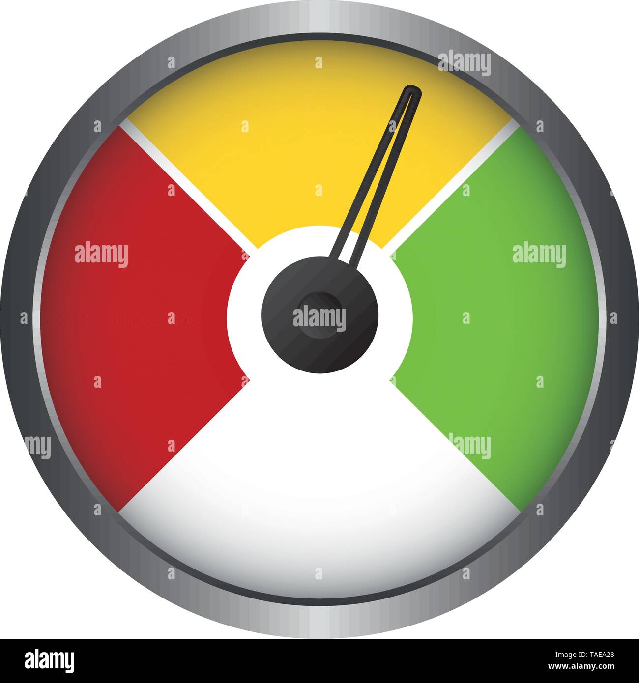 Set of Measuring Vector Icons - 3 Segments - Speedometer - Easy Normal ...