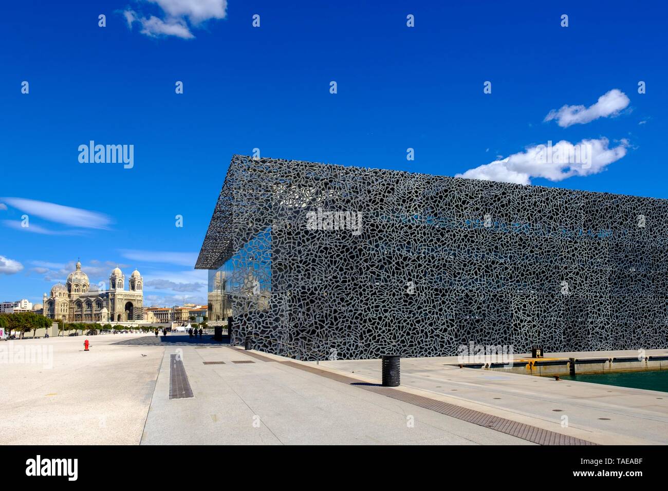 MuCEM, Musee des civilisations de l'Europe et de la Mediterranee, back ... MuCEM, Musee des civilisations de l'Europe et de la Mediterranee, back ...