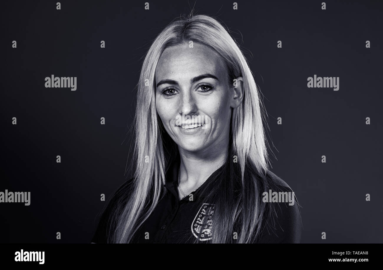 England women's Toni Duggan poses for a portrait during the media day ...