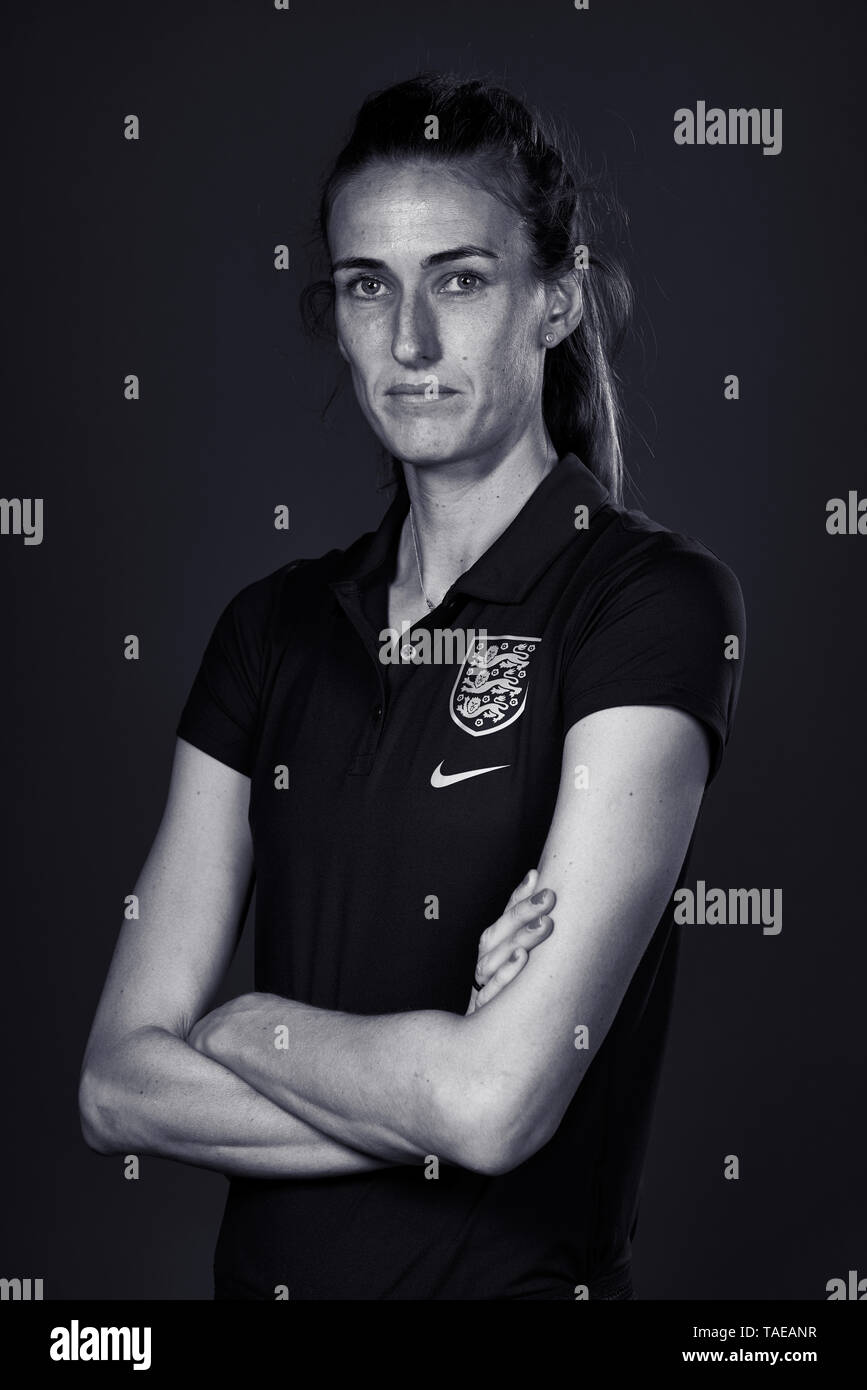 England women's Jill Scott poses for a photograph during the media day ...
