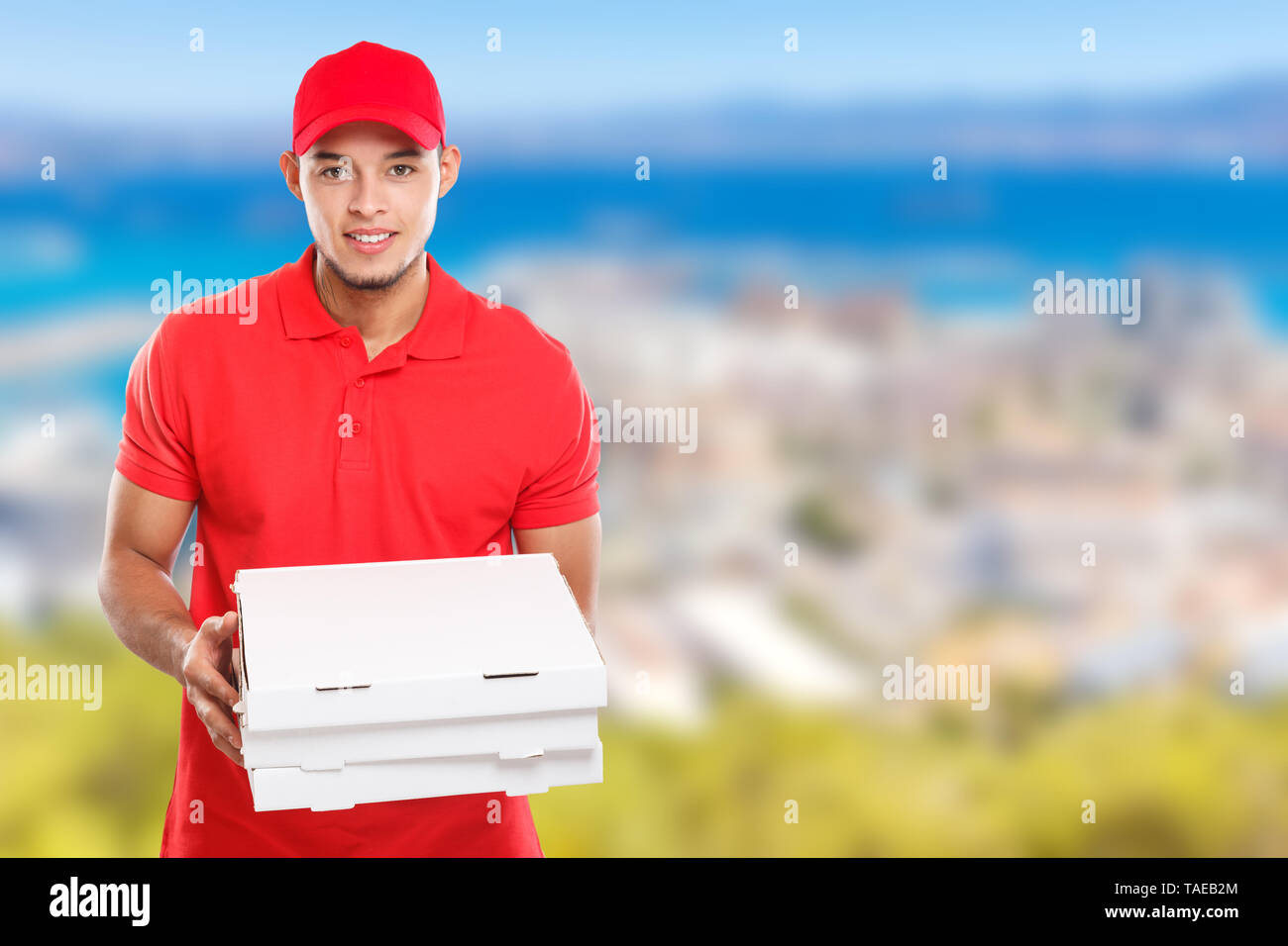 Pizza with delivery hi-res stock photography and images - Alamy