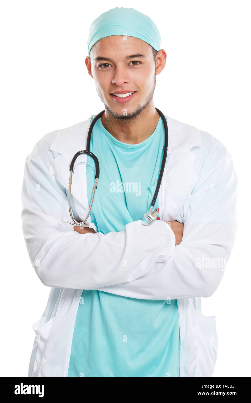Young doctor portrait occupation education latin man job doctor's ...