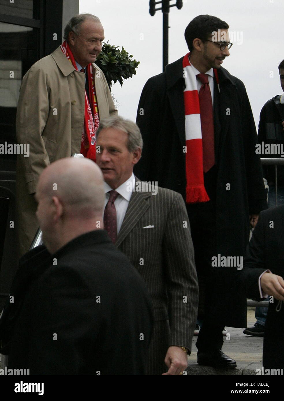 Liverpool ,Uk Ex Liverpool Owner Tom Hicks and his Sons visit Melwood ...