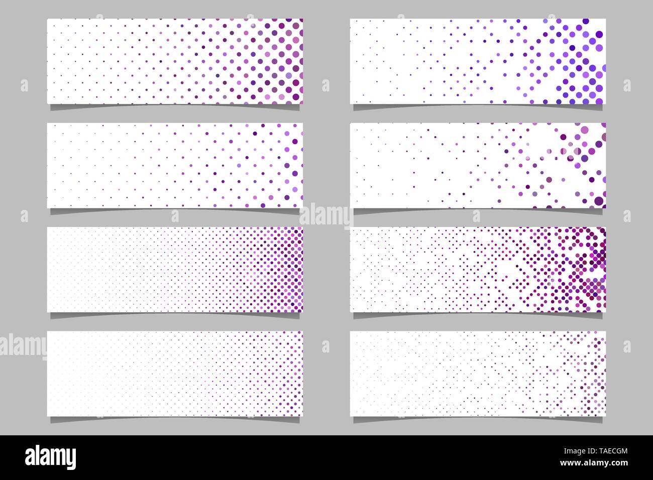 Modern abstract dot pattern banner background template set Stock Vector ...