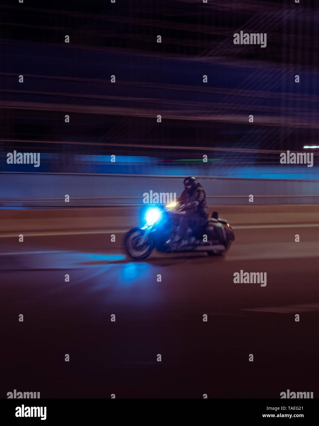 Biker on a motorcycle hi-res stock photography and images - Alamy