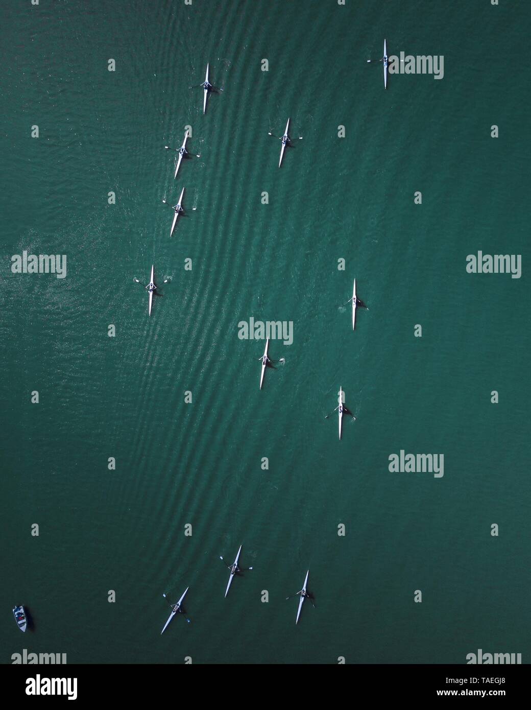 Rowboats in the sea hi-res stock photography and images - Alamy