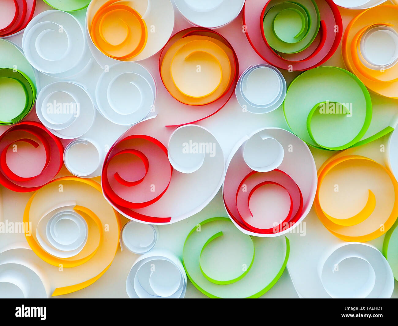 quilling background, a macro, abstract, background picture of white ...