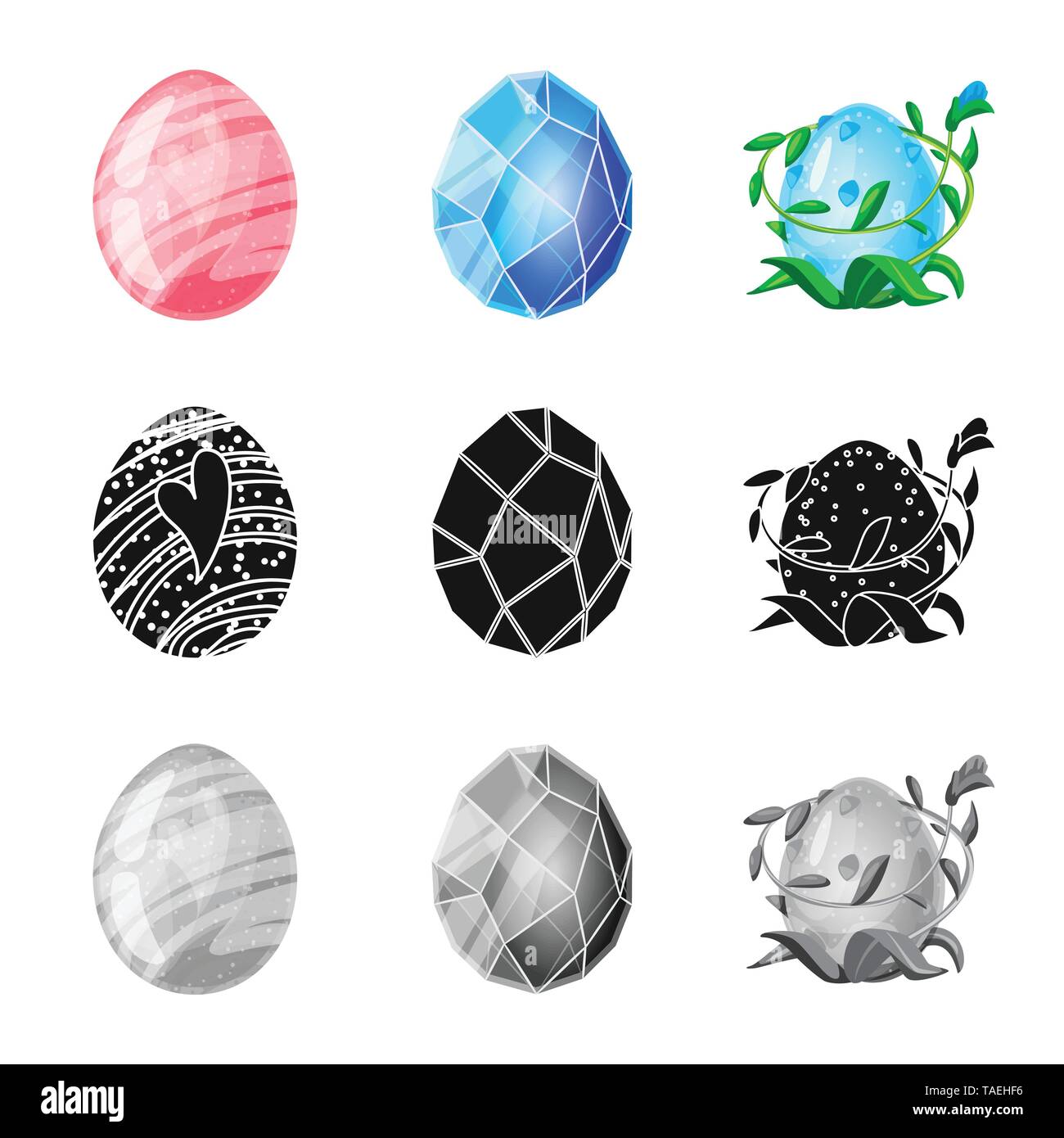 Vector design of animal and prehistoric icon. Set of animal and cute ...