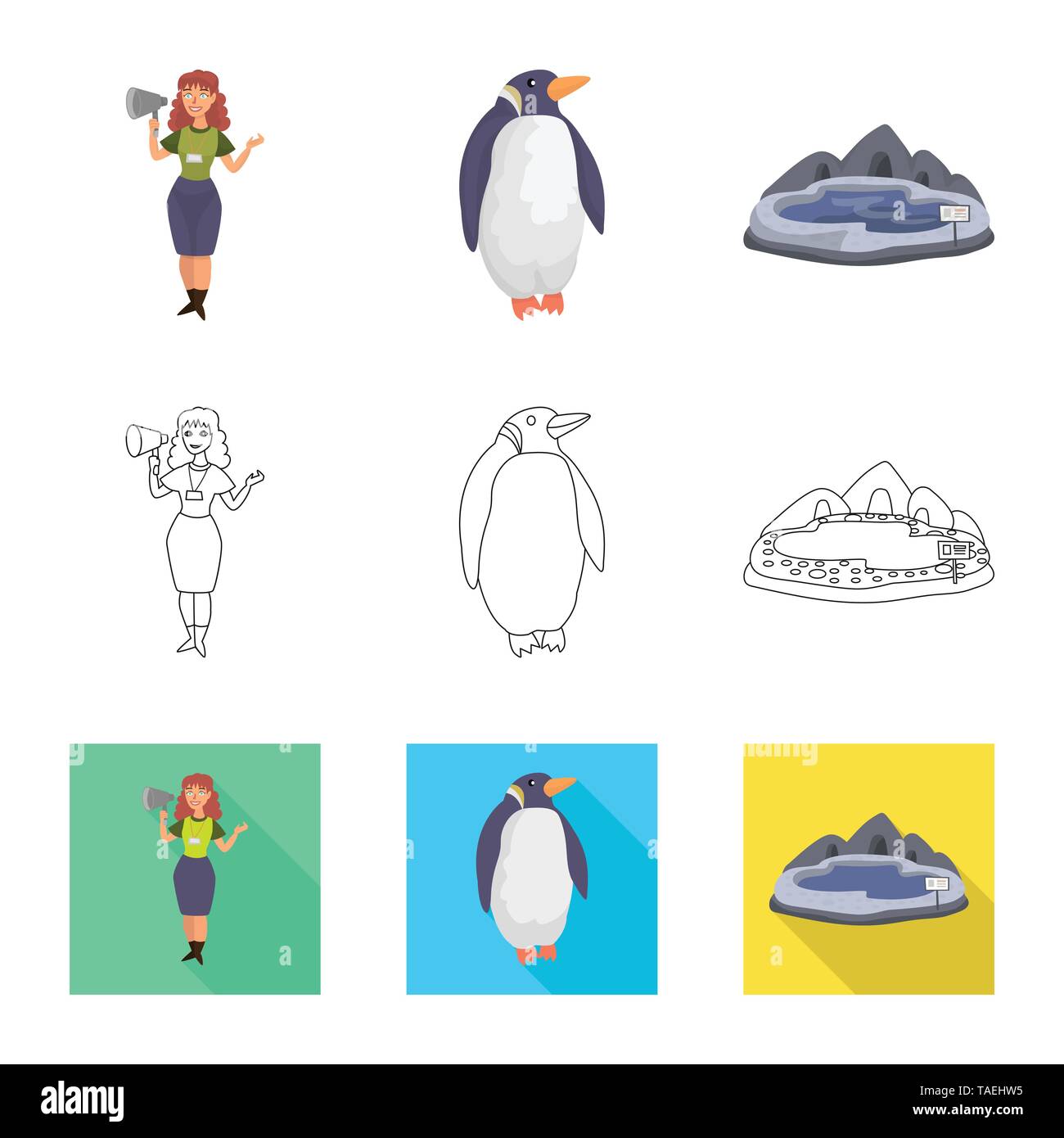 Vector design of nature and fun logo. Collection of nature and ...