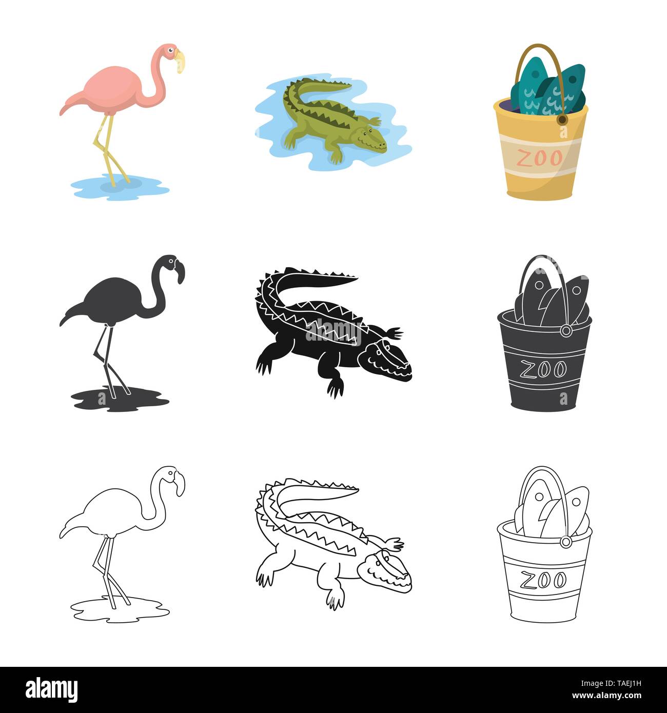 Vector illustration of nature and fun logo. Set of nature and ...