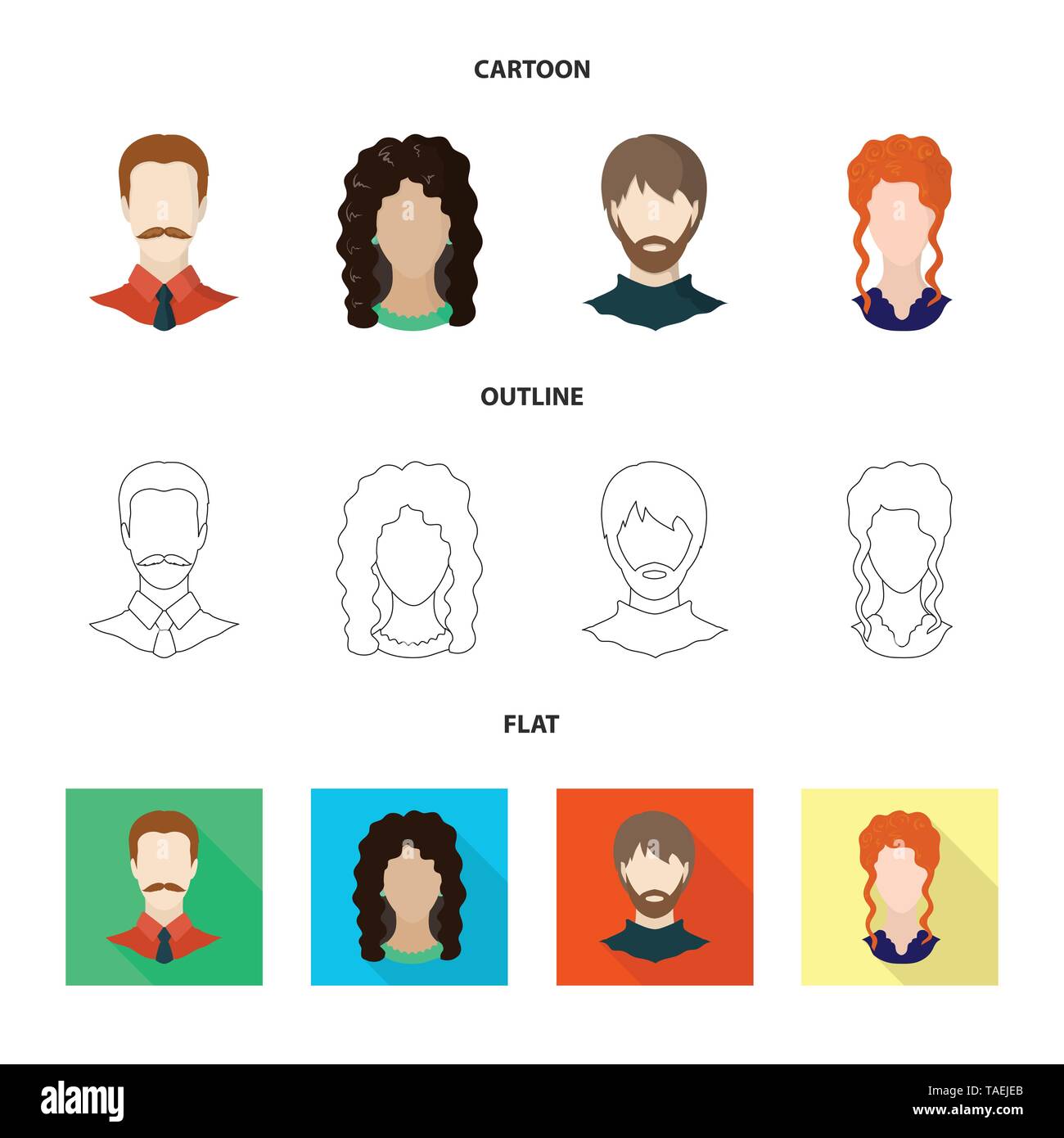 Vector illustration of professional and photo sign. Set of professional ...