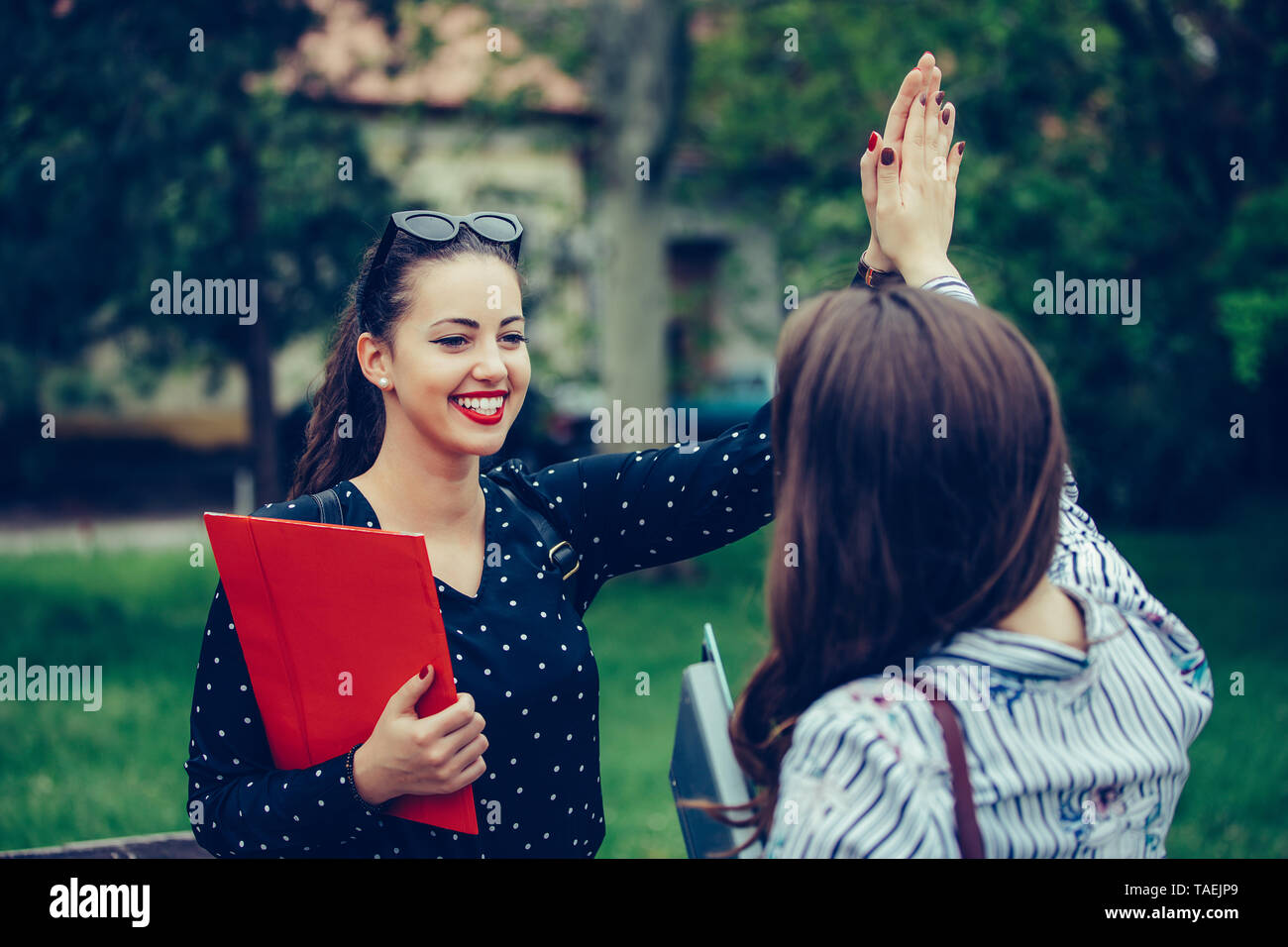 Students Celebrating Exam Success High Resolution Stock Photography and ...
