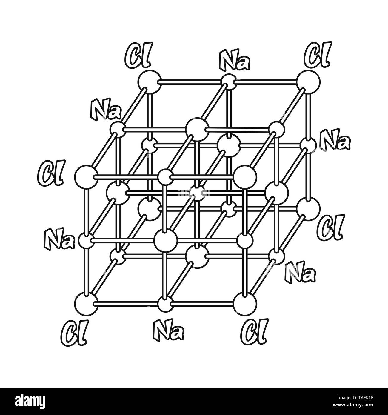 Vector design of salt and chemical sign. Collection of salt and ...