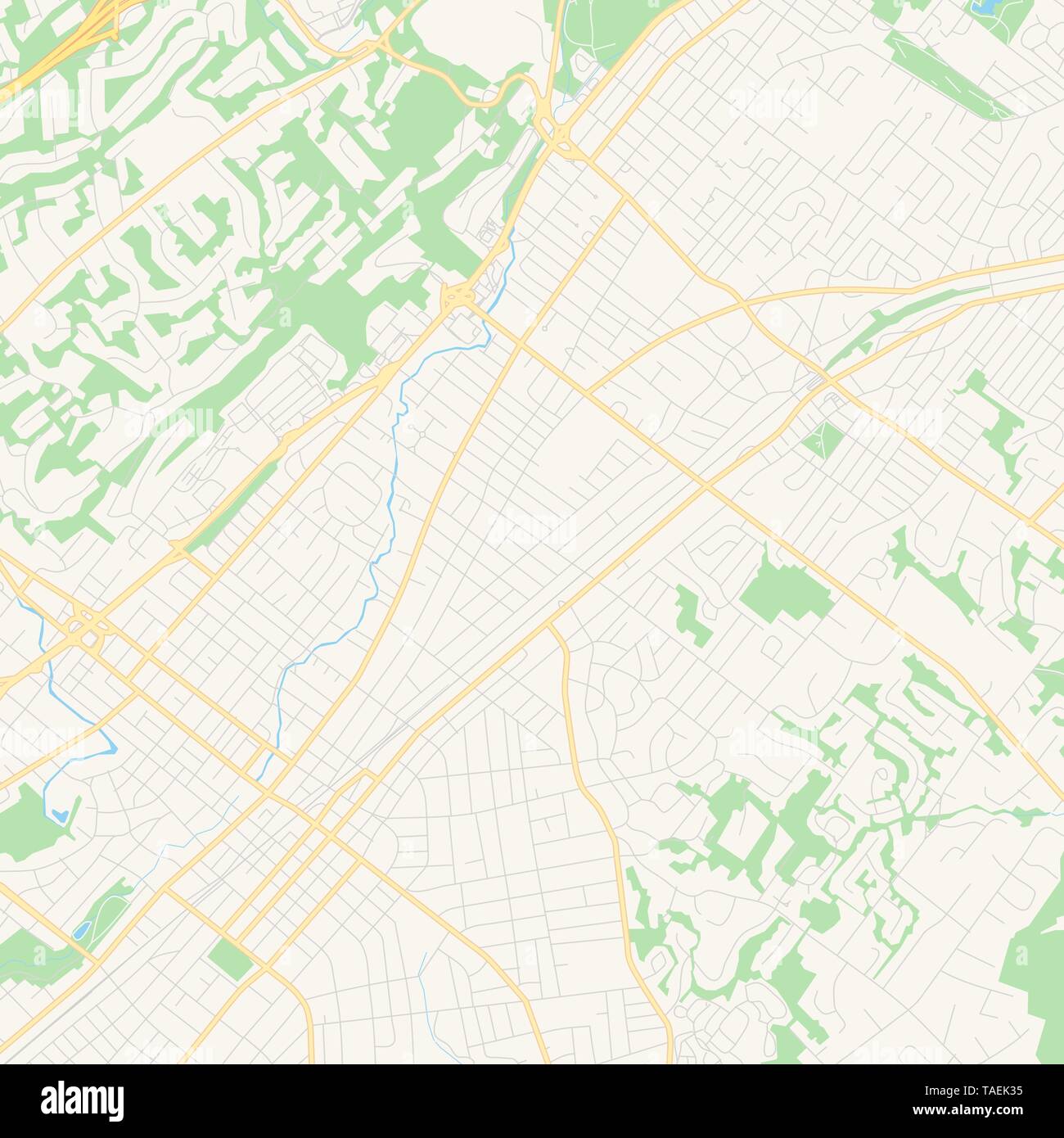 Empty vector map of Plainfield, New Jersey, United States of America ...