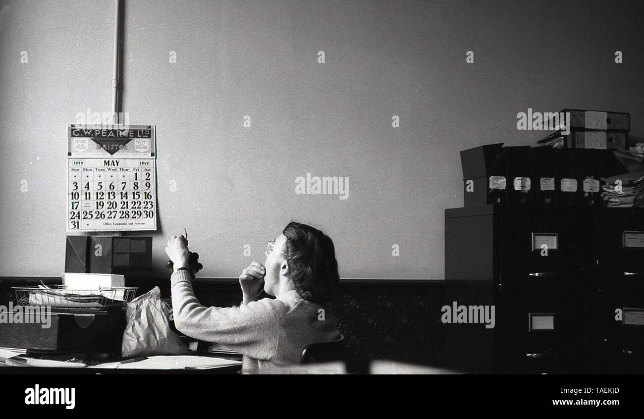 1950s office worker hi-res stock photography and images - Alamy