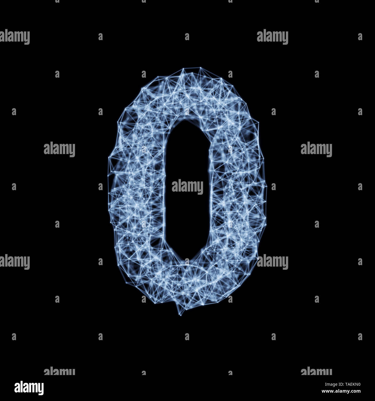 Number zero wireframe hi-res stock photography and images - Alamy