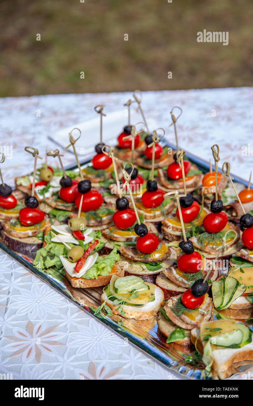 Canape plate hi-res stock photography and images - Alamy