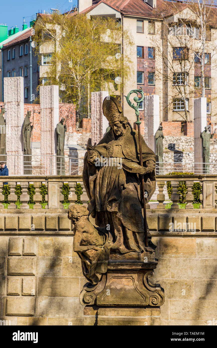 A view of the Skalka and the Pauline Monastery Krakow Stock Photo - Alamy