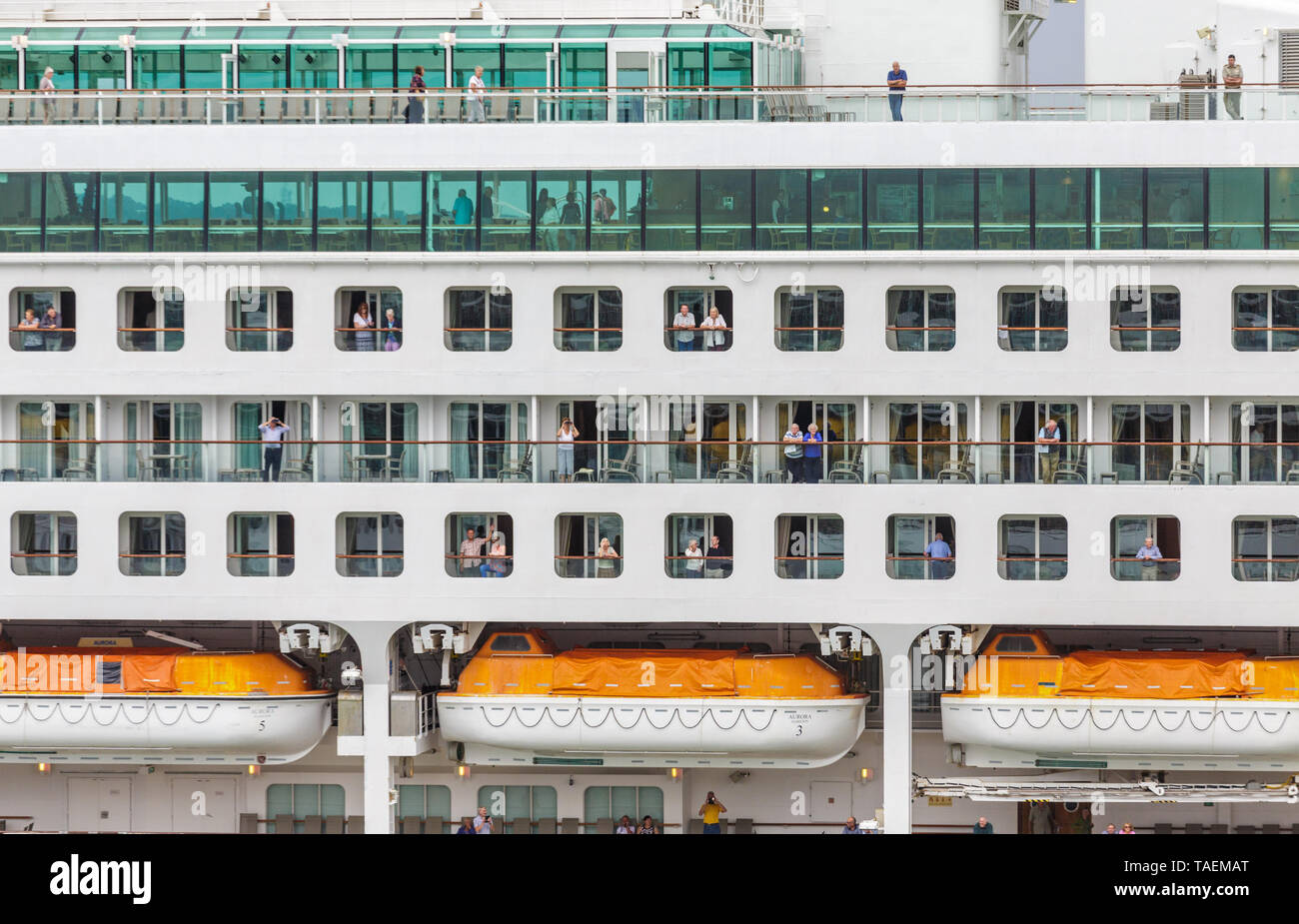 SOUTHAMPTON, ENGLAND - September 18, 2016: P O Cruises is a British ...