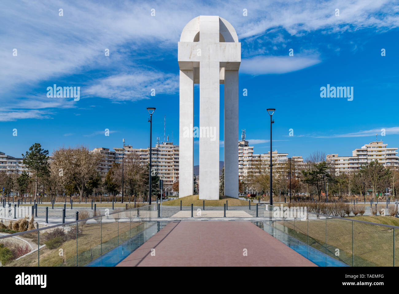 ALBA IULIA, ROMANIA - February 28, 2019: Monument of the Great Union in ...