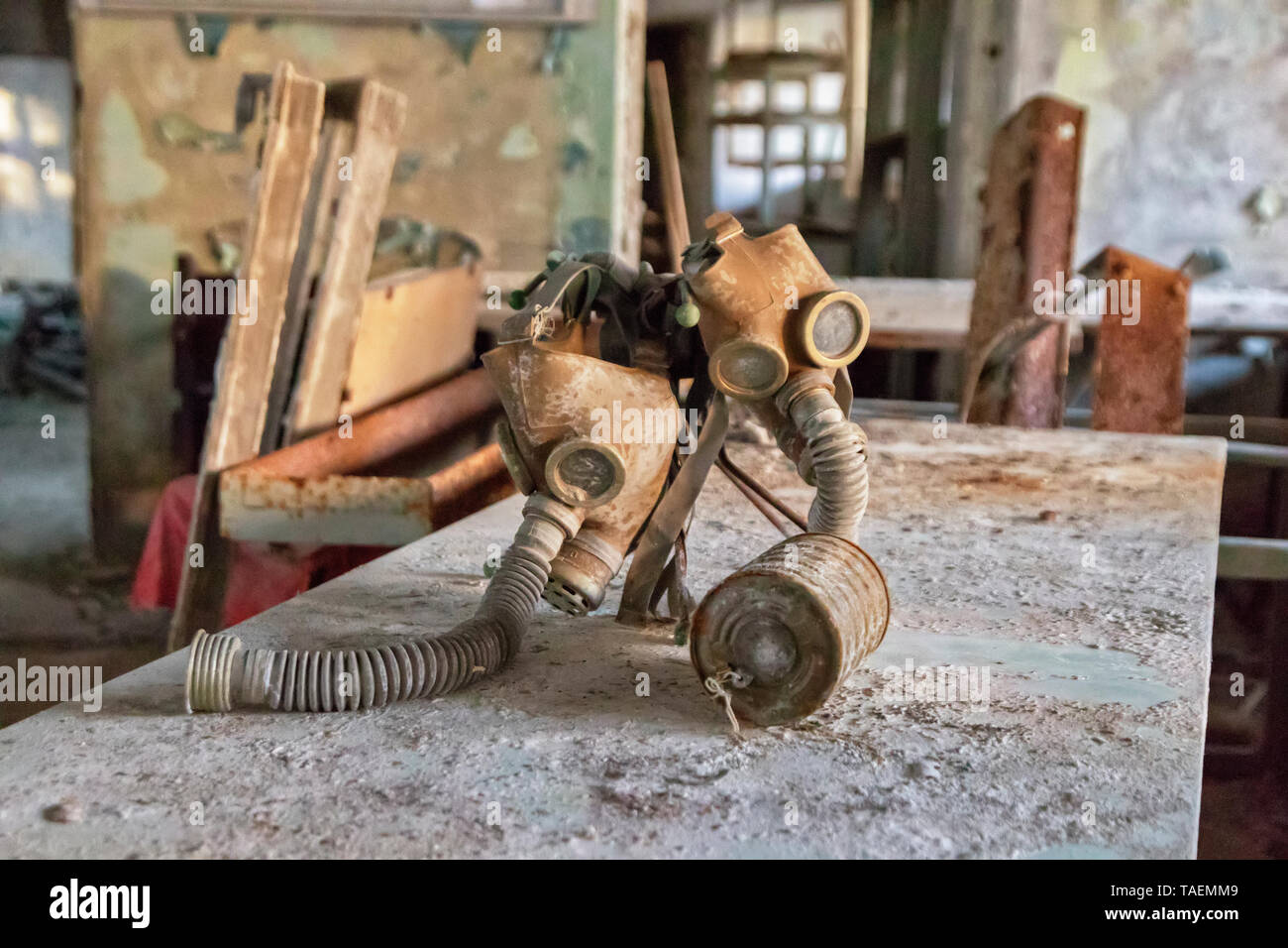 The Number 3 Middle School, Pripyat, Ukraine, inside the Chernobyl ...